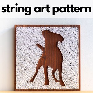 Dog String Art Pattern Printable, Nail Template for String Sign With ...