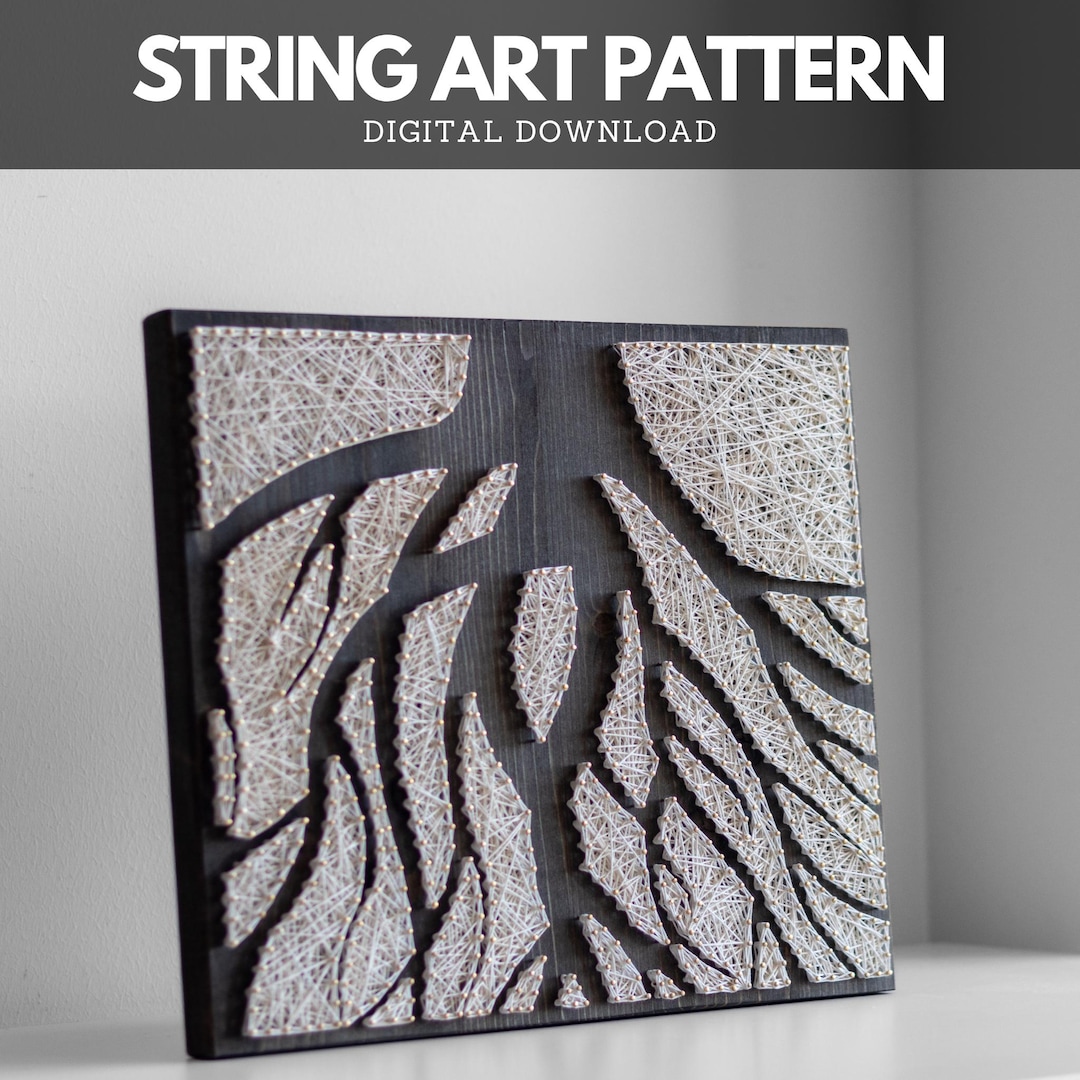 Tree String Art Pattern Printable - Family Tree Roots String Art ...