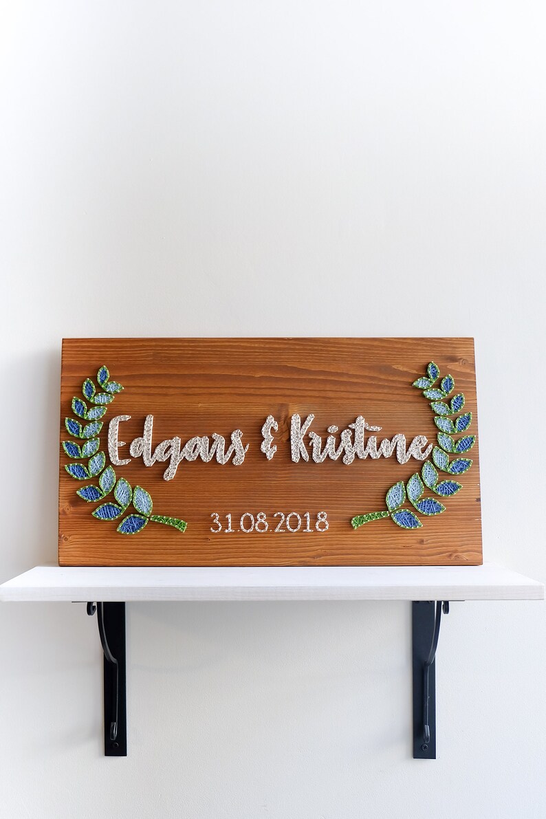 Wedding Sign Decor String Art Wedding Wall Sign Anniversary - Etsy