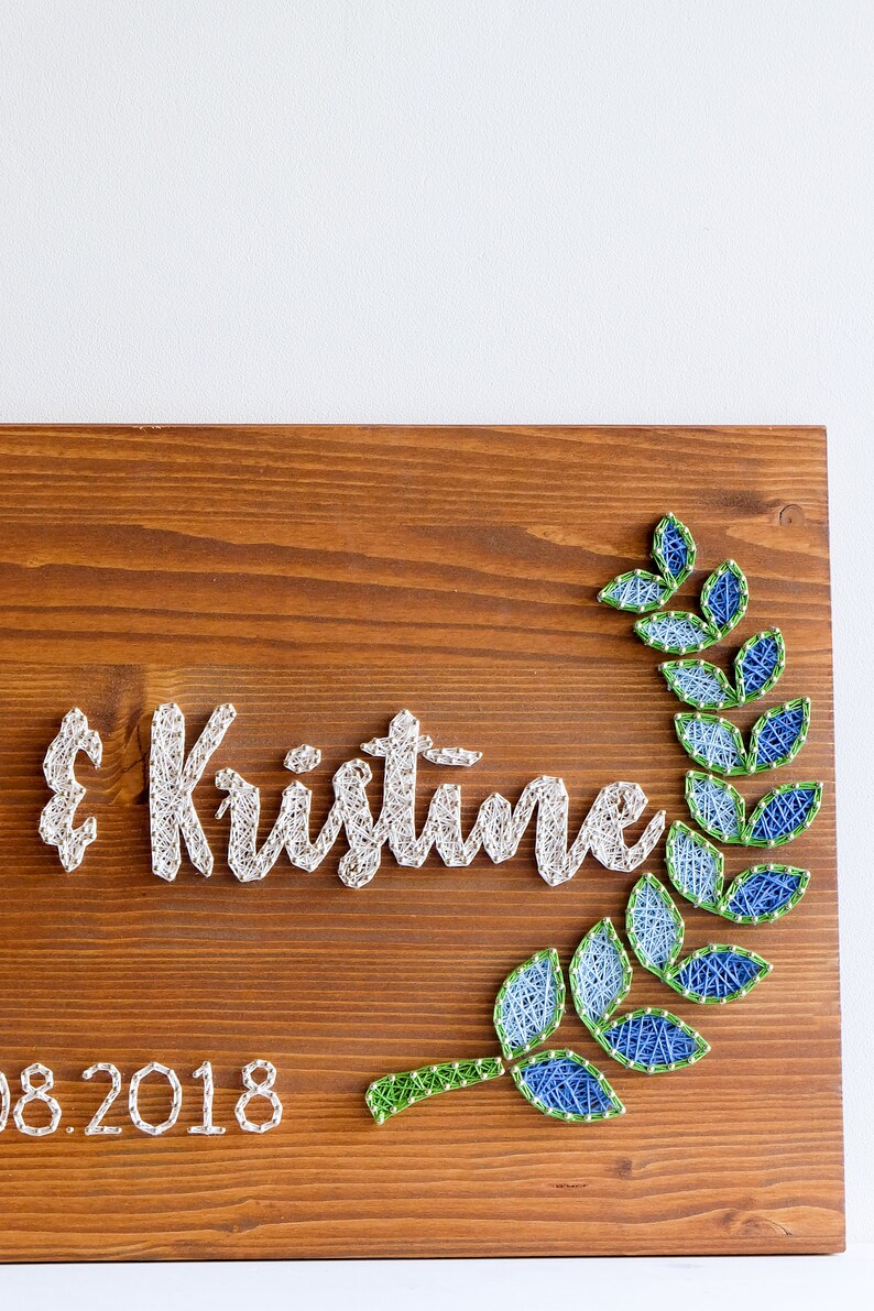 Wedding Sign Decor String Art Wedding Wall Sign Anniversary - Etsy
