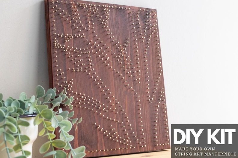 DIY Tree Silhouette String Art Kit for Adults Tree Branch | Etsy