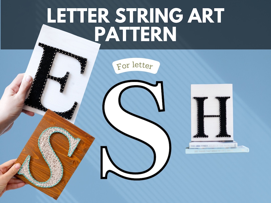 String Art Pattern Printable - Pattern, Template Tutorial for String ...