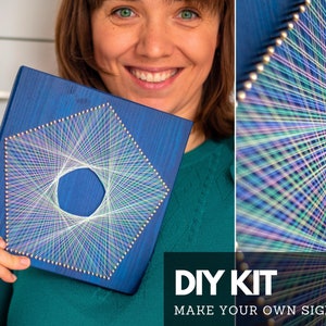 Do It Yourself Craft Kit for Adults - Geometric String Art Kits for ...