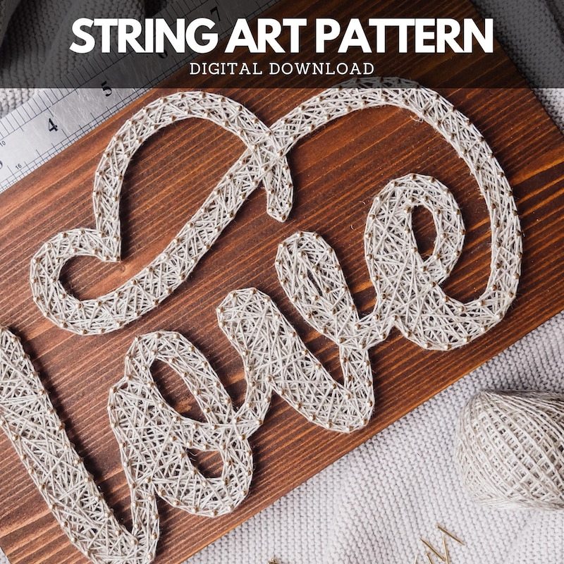 Name String Art - Etsy