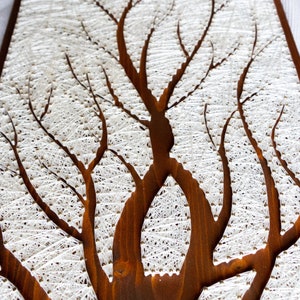 Tree Root String Art Silhouette Minimalist Wall Decoration, String Art ...