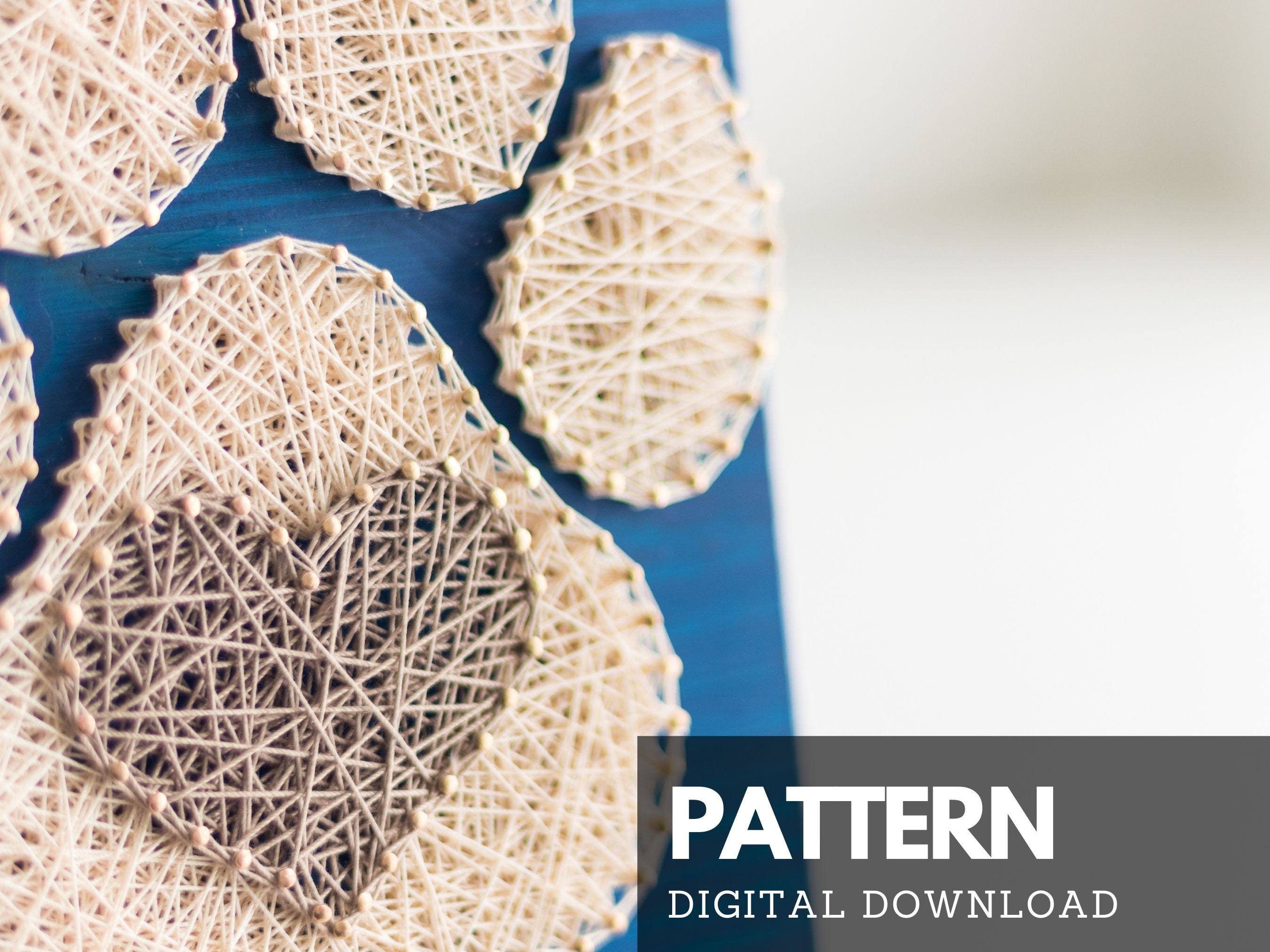 Dog Paw String Art Pattern Printable Easy Paw With Heart DIY - Etsy UK