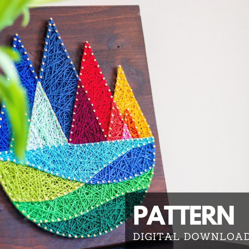 String Art Mountains - Etsy