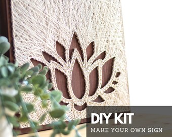 String Art Kit flower of the Winds, DIY, Mandala, Nail and String Art ...