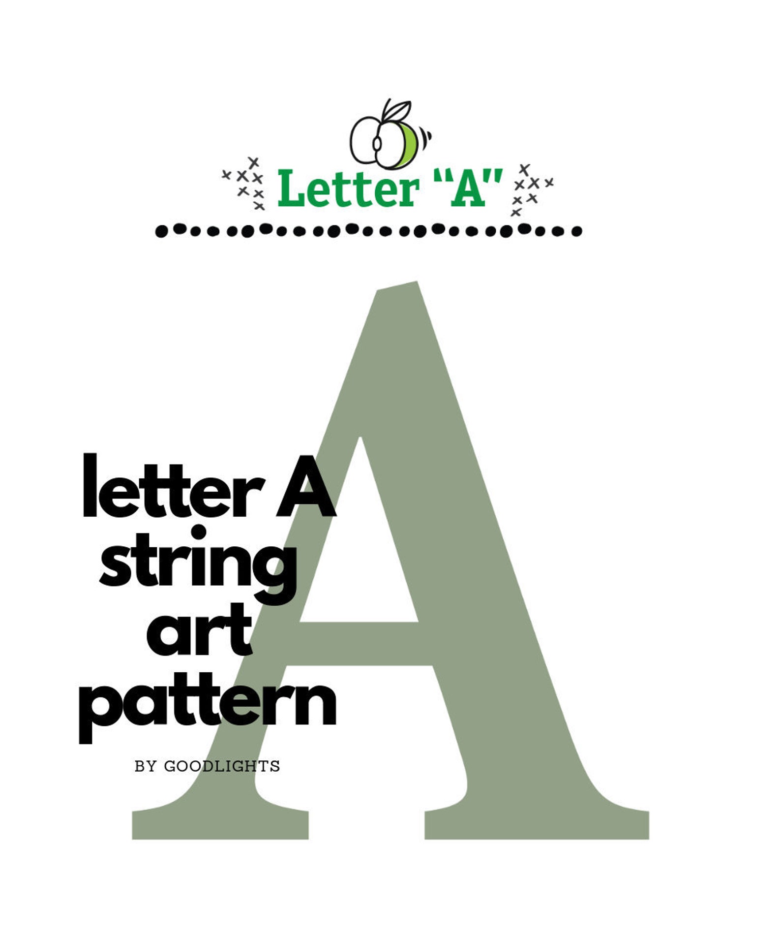 String Art Pattern Printable Pattern Template Tutorial for | Etsy