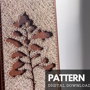 String Art Pattern - Pine Tree String Art Template Printable, DIY ...