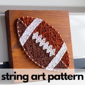 String Art Pattern - American Football Ball Template - Etsy