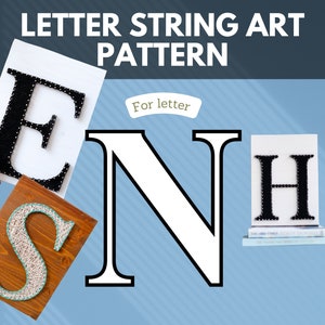 String Art Pattern Printable - Pattern, Template Tutorial for String ...