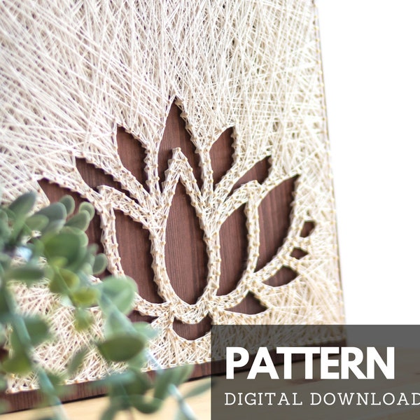 Lotus String Art - Etsy