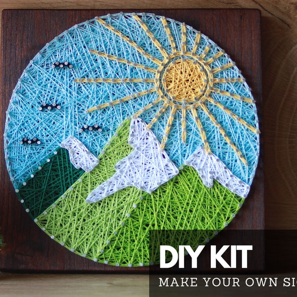 Mountain String Art - Etsy