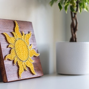 Sun String Art Sign, Yellow Sun Wall Hanging Inspired by Tales and ...