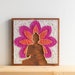 Buddha Wall Decor Buddhism Inspired Lotus String Art Sign for - Etsy