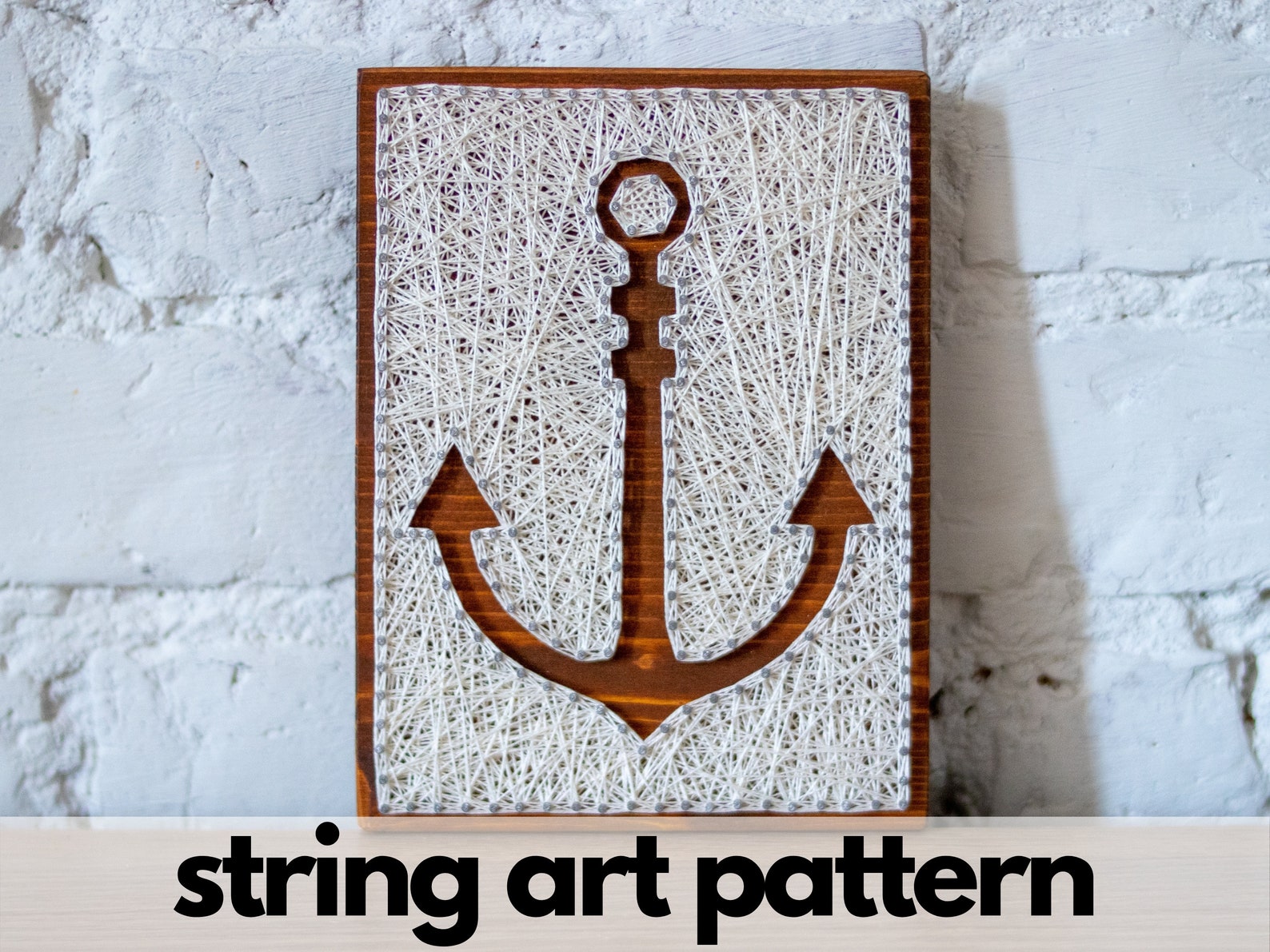 String Art Pattern Printable Nautical Biblical Anchor | Etsy