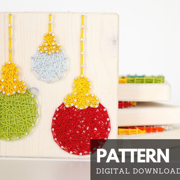 String Art Card Template - Etsy