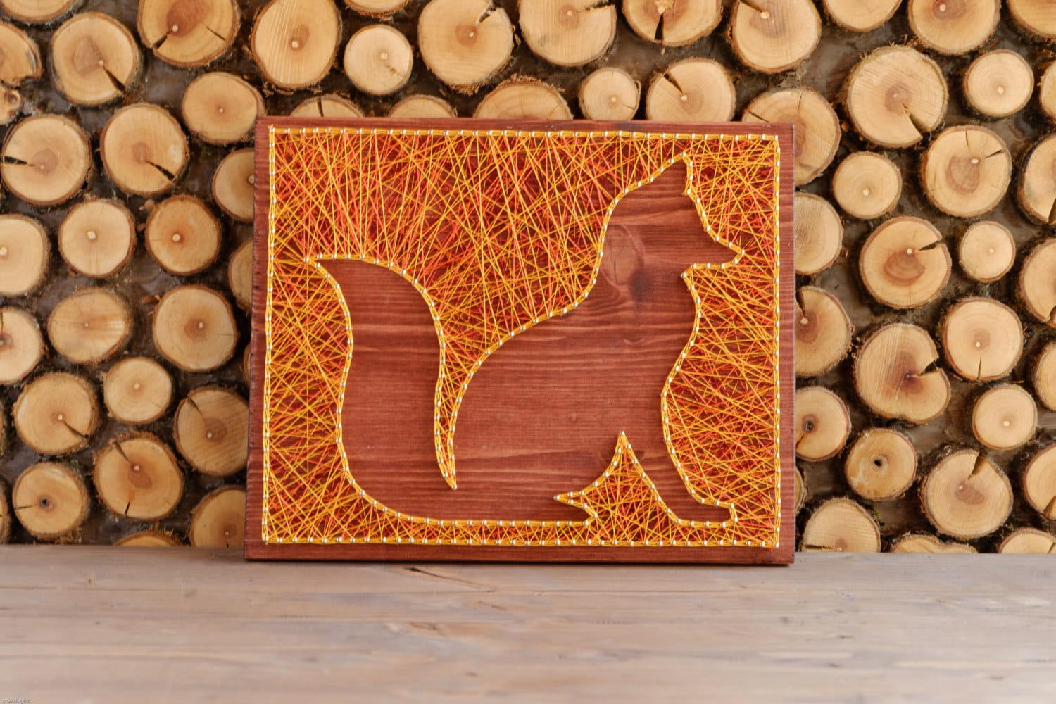 Fox String Art Wall Decor Fox String Art Made on Reclaimed - Etsy Canada