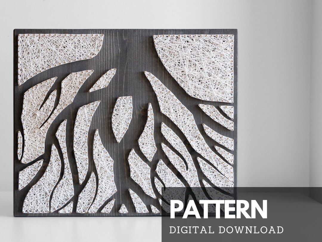 Tree String Art Pattern Printable - Family Tree Roots String Art ...