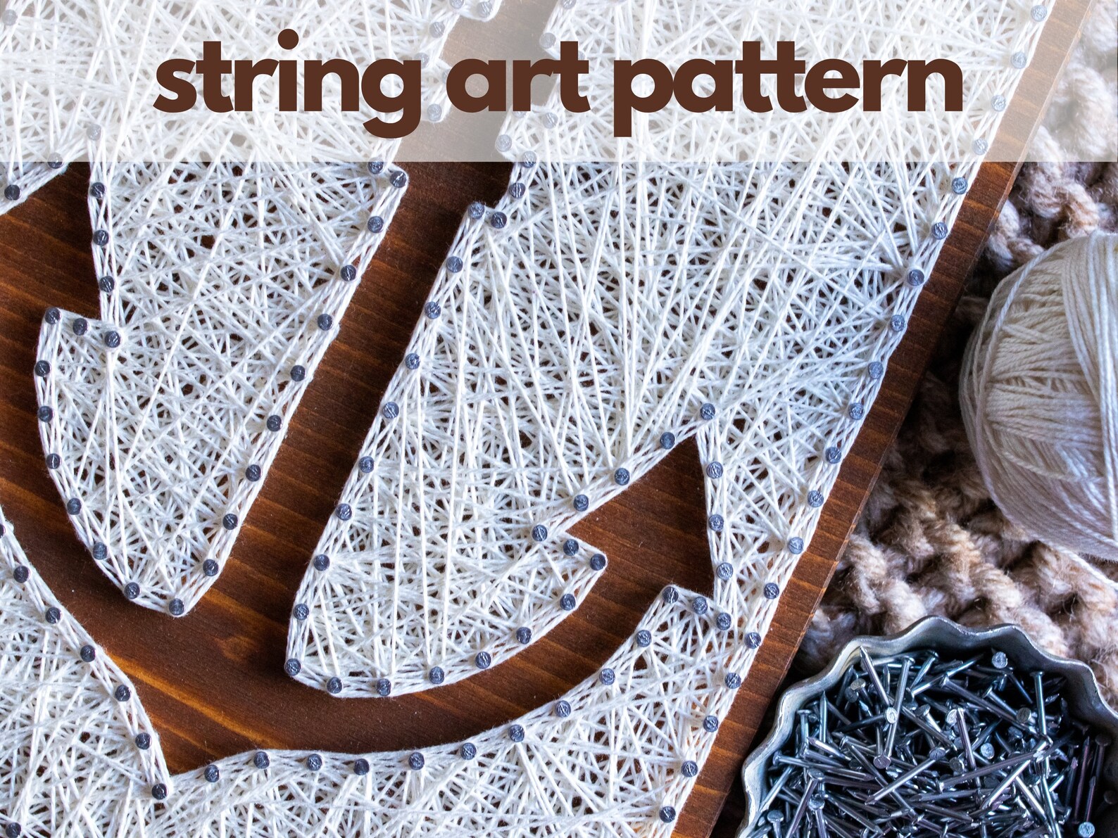 String Art Pattern Printable Nautical Biblical Anchor | Etsy