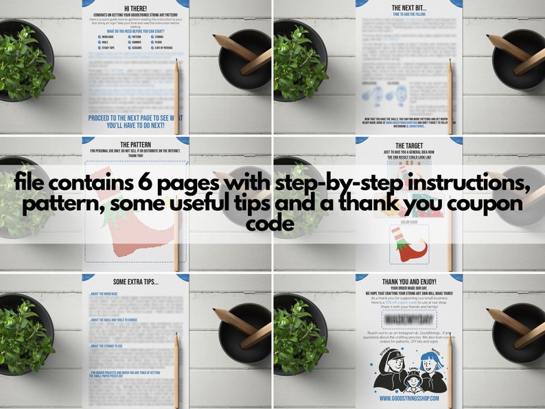 String Art Pattern Printable DIY Full Alphabet and Numbers - Etsy