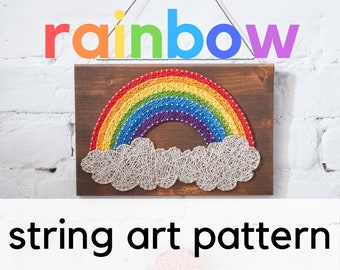String Art Rainbow - Etsy