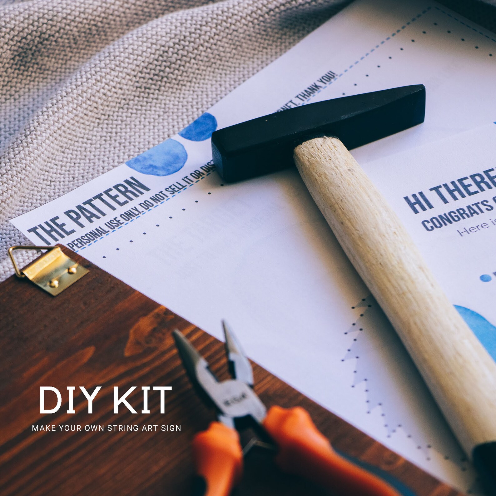 Craft Kit DIY Dog Paw DIY String Art Kit for Adults and Kids | Etsy