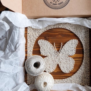 Butterfly String Art Pattern – Printable DIY Template for Beginners ...