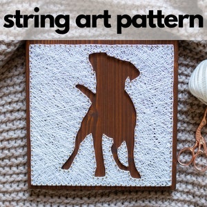 Dog String Art Pattern Printable, Nail Template for String Sign With ...