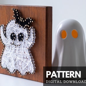 String Art Pattern for Cute Ghost Decor Digital Download - Etsy