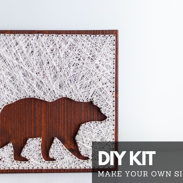 String Art Bear - Etsy