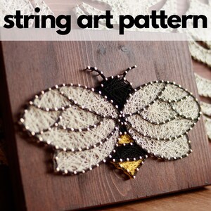 Bee String Art Pattern Printable - Bee DIY String Art Pattern With ...
