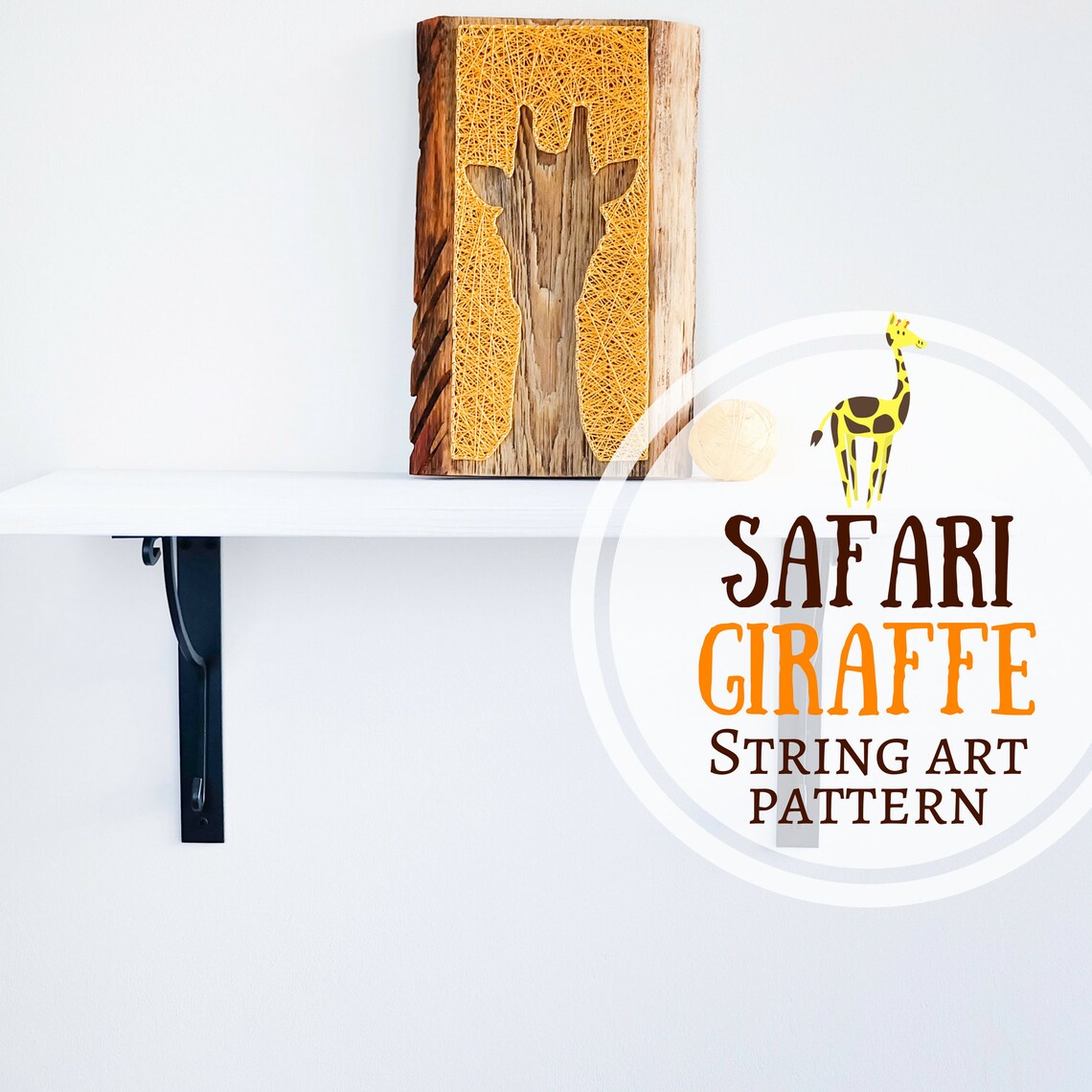 Giraffe Silhouette String Art Pattern Printable Giraffe DIY - Etsy