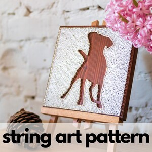 Dog String Art Pattern Printable, Nail Template for String Sign With ...