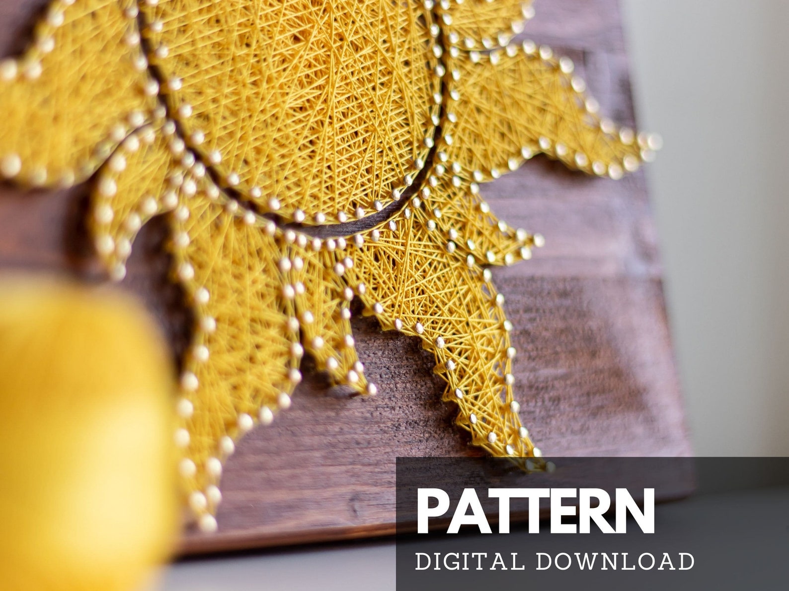 Sun String Art Pattern With Instructions and Tips, Celestial Sun ...