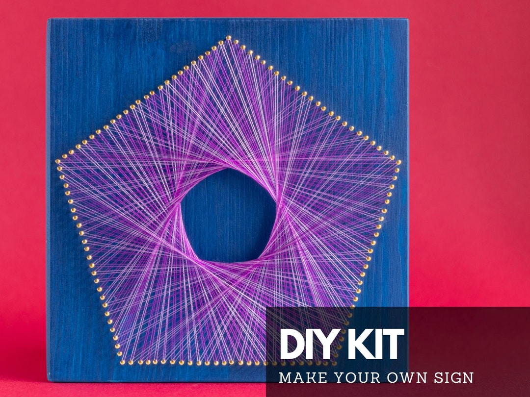 Do It Yourself Craft Kit for Adults Geometric String Art Kit - Etsy