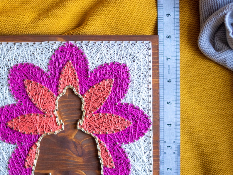 Buddha Wall Decor Buddhism Inspired Lotus String Art Sign for - Etsy