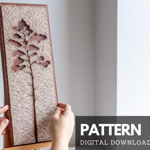 String Art Pattern - Pine Tree String Art Template Printable, DIY ...