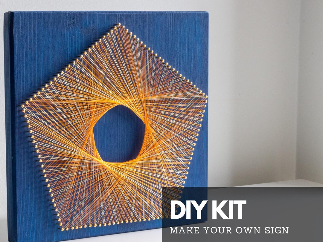 String Art Kit for Adults – Geometric Diamond DIY Craft Kit - Etsy