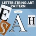 String Art Pattern Printable Pattern, Template Tutorial for String Art ...