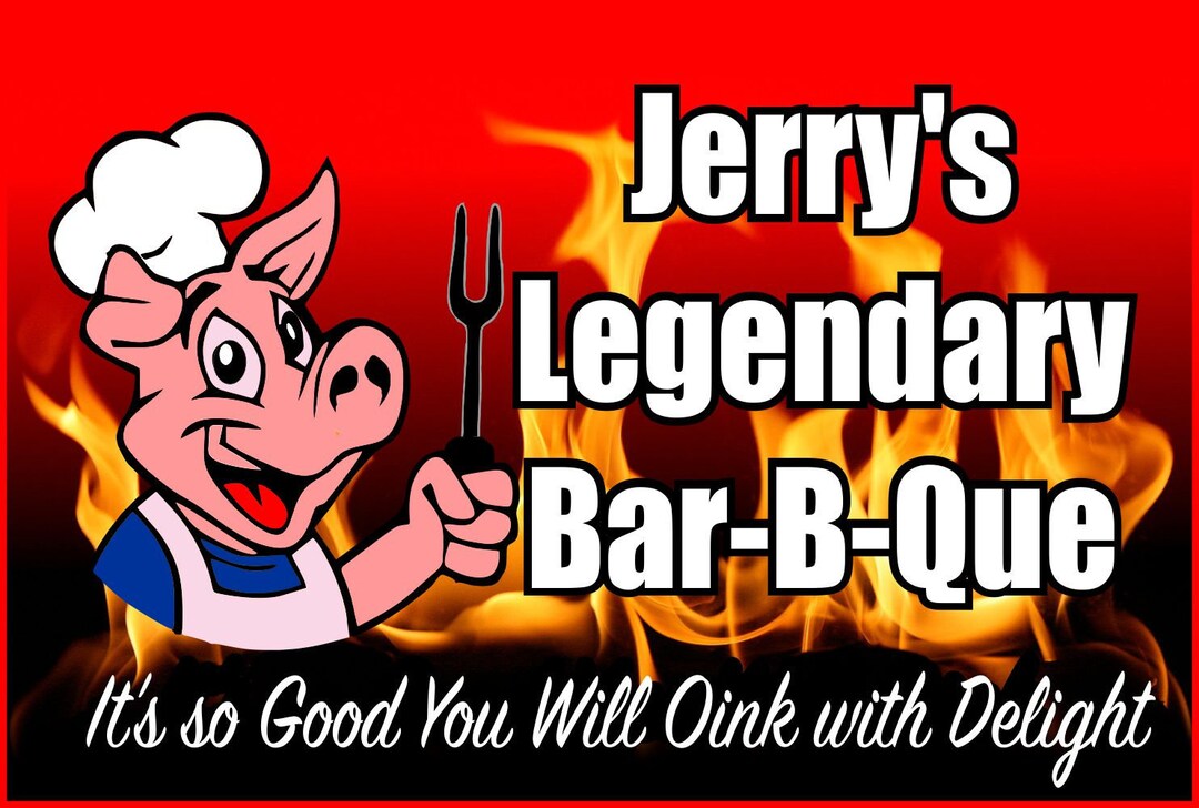 Barbecue (BAR-B-QUE) Sign. Personalize the Way You Want. - Etsy