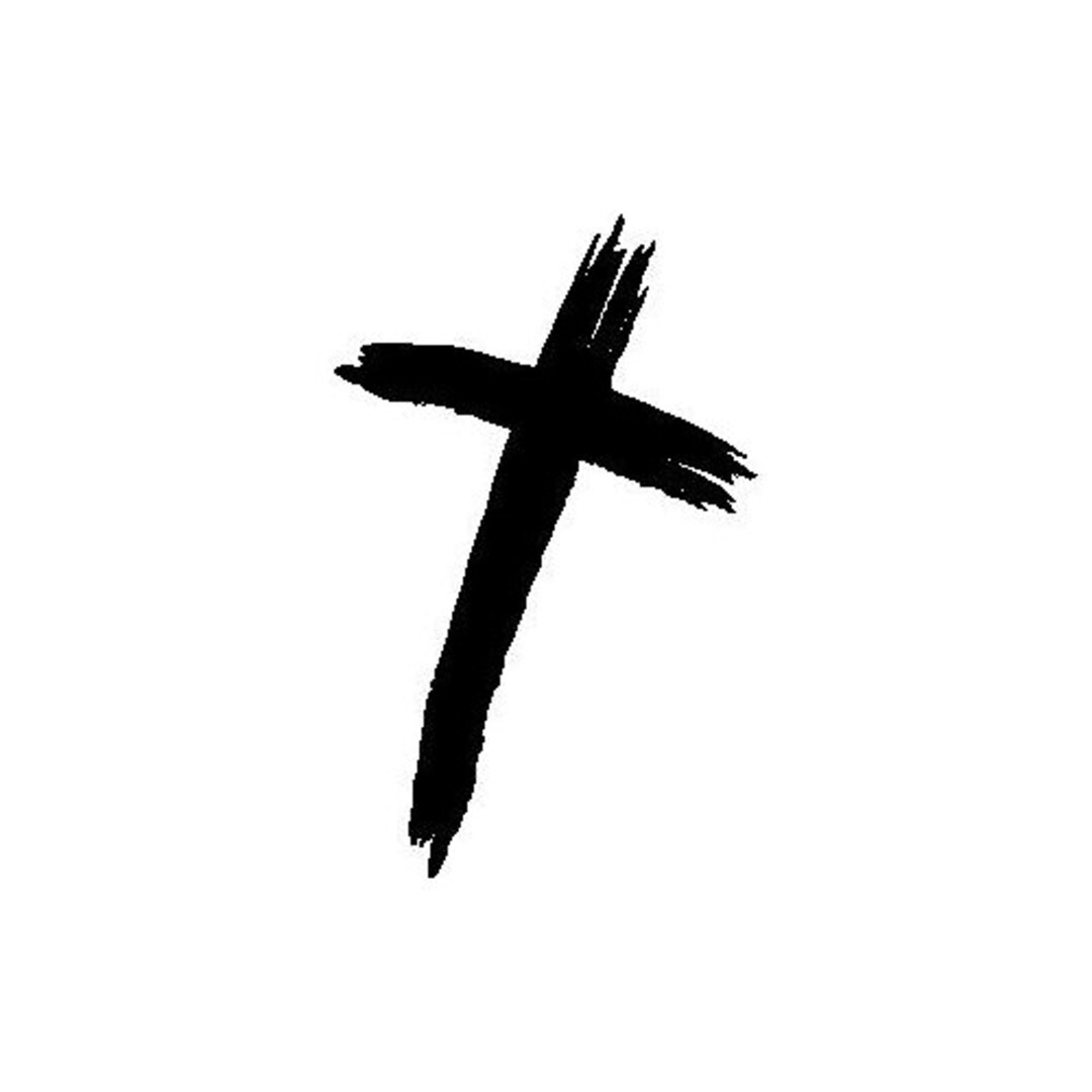 3"x6"old Cross Decal - Etsy