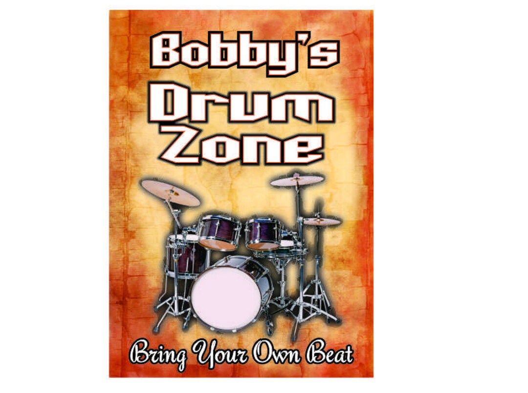 Custom Drum Room Sign Custom/ Personalized Drum Sign Drum Zone - Etsy