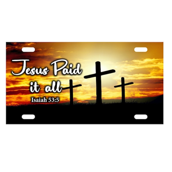 Christian Front License Plate - Etsy