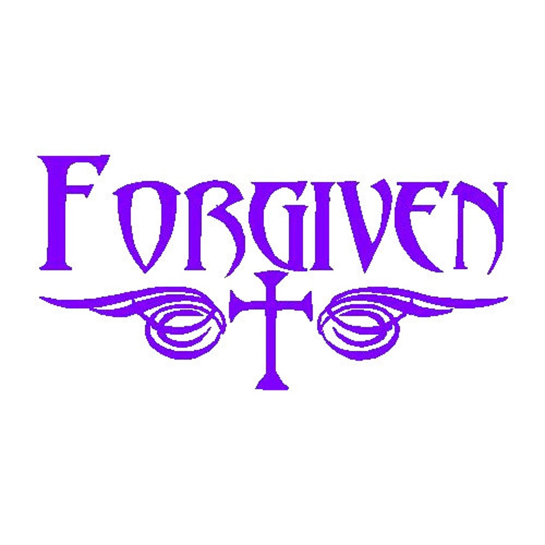 6"x4" Forgiven Decal - Etsy