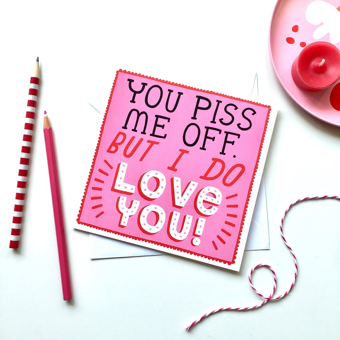 Funny Valentines Card, Cheeky Valentines Card, Rude Valentines Card ...