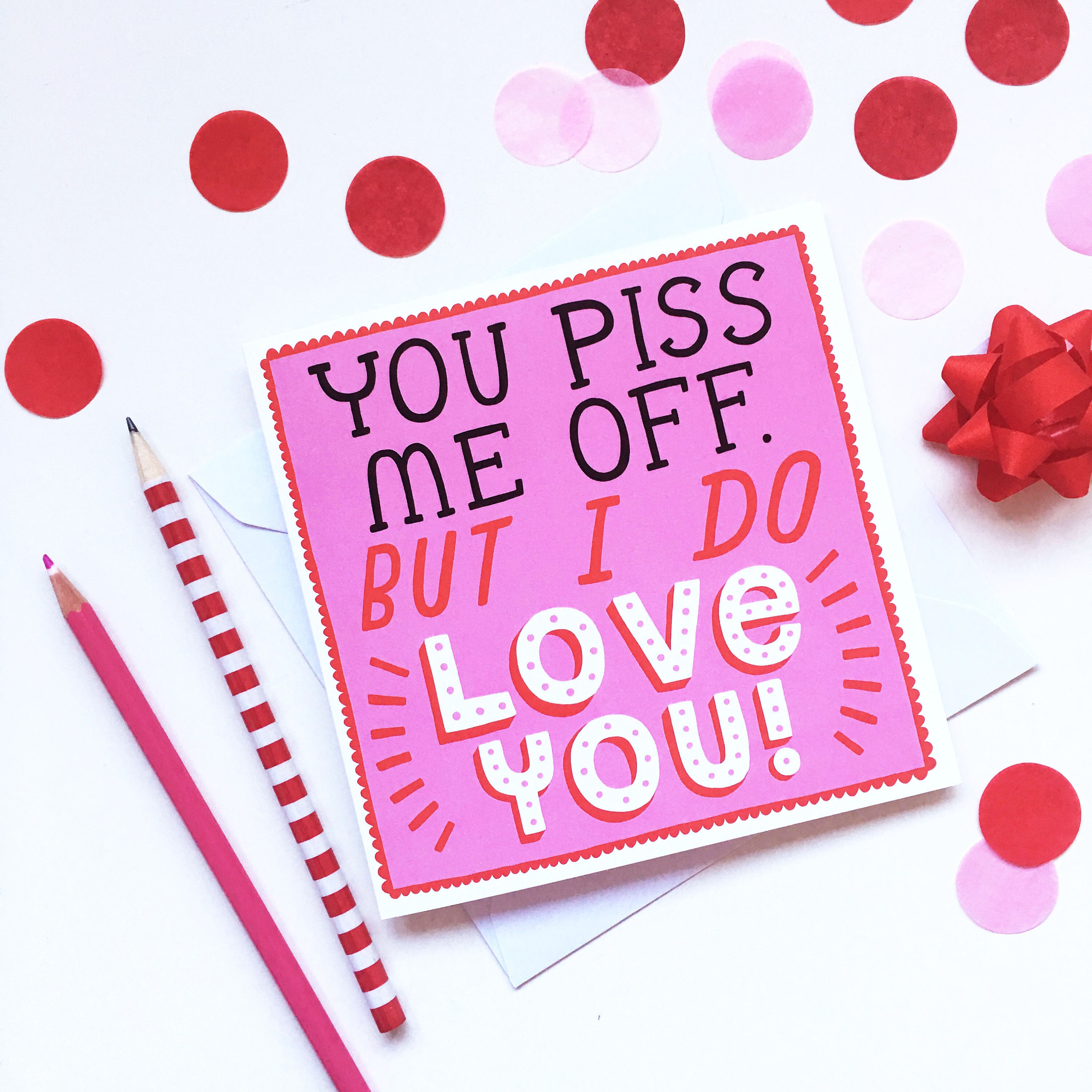 Funny Valentines Card, Cheeky Valentines Card, Rude Valentines Card ...