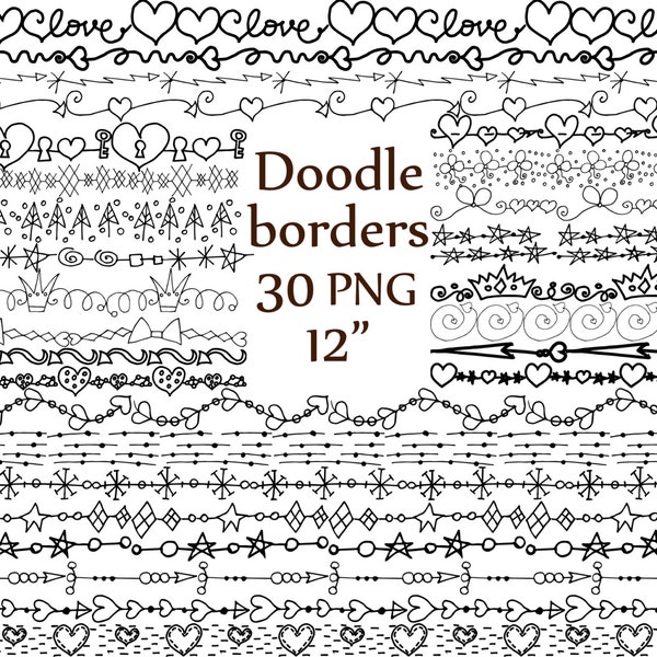 Doodle Borders - Etsy