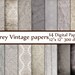 Grey Digital Paper Pack: DAMASK GRAY Grey pattern | Etsy